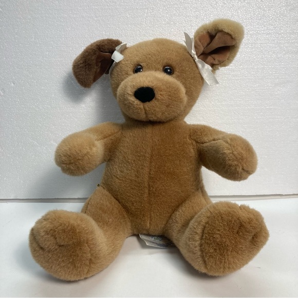 Build-A-Bear | Toys | Build A Bear Brown Puppy Dog With White Bows ...